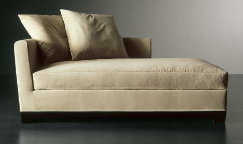 Leisure Fabric  Indoor Chaise Lounge Chair With Hardwood Frame / Fabric Upholstered supplier