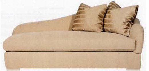 Leisure Fabric  Indoor Chaise Lounge Chair With Hardwood Frame / Fabric Upholstered supplier