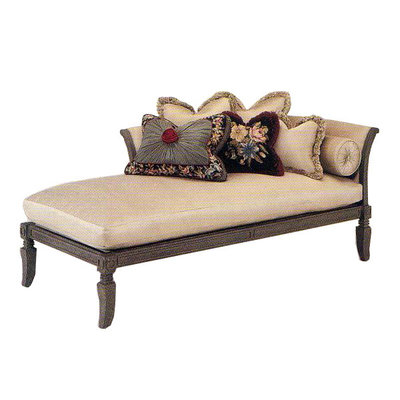 Wooden Frame Leather Indoor Chaise Lounge Chair For Hotel Bedroom supplier