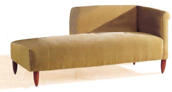 Khaki Color Living Room Chaise Lounge Sofa With Cushion / Wood Frame supplier