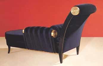 Brightly Color  Fabric Upholstered Chaise Lounge Wooden Bench Seat With Hardwood supplier