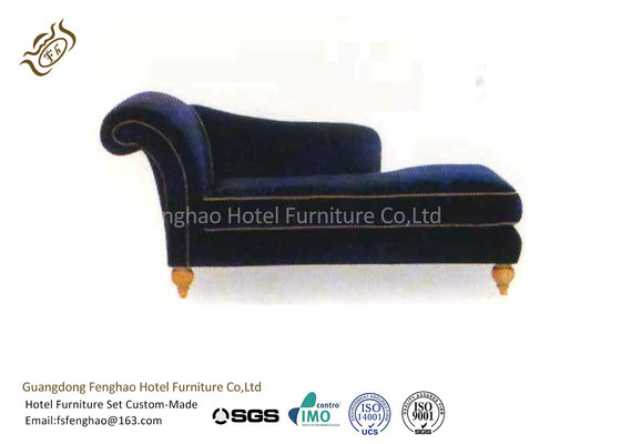 Luxury Gilding Upholstered Indoor Chaise Lounge Chair For KTV / Hotel Lobby supplier