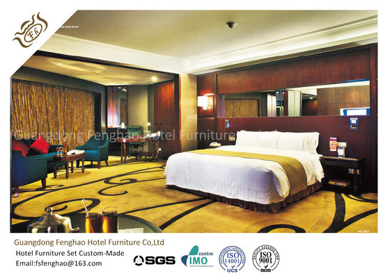 Classical Style Luxury Customized  Hotel Bedroom Furniture Set High Density Form With Fabric Sofa Set supplier