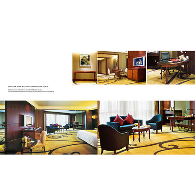 Classical Style Luxury Customized  Hotel Bedroom Furniture Set High Density Form With Fabric Sofa Set supplier