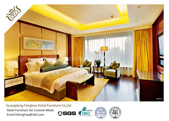 Luxury Custom Rosewood Veneer Hotel Furniture Set for Modern Bedroom supplier