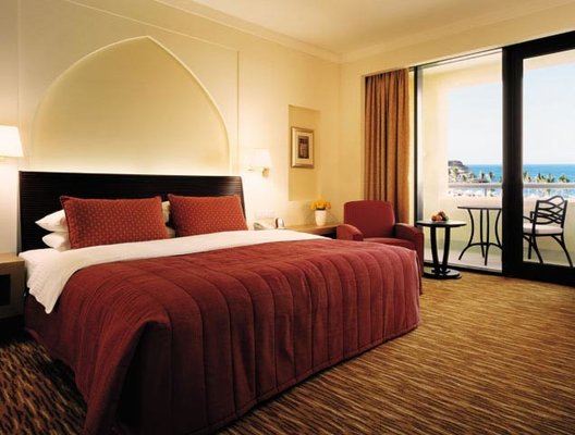 Modern King Size Bedroom Hotel Furniture Set  Luxury In MDF With Cherry Wood Veneer Finish supplier