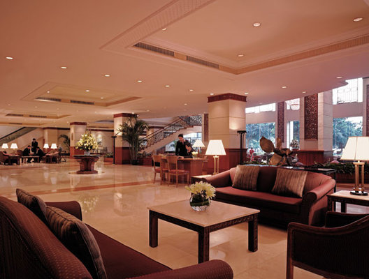 Solid Wood Sectional Lobby Seating Furniture With Fabric Coffee / Dining Table Sets supplier