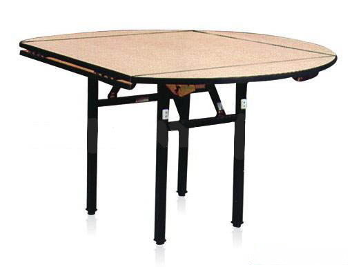 Foldable Hotel Dining Table With Chair Set Modern Timber Wood Veneer Finished supplier