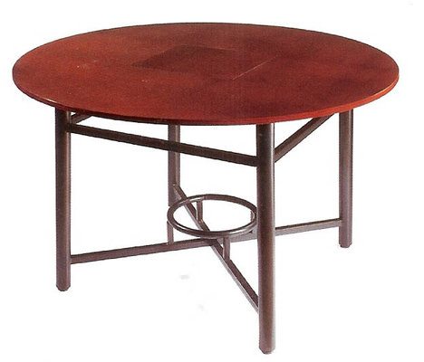 Foldable Hotel Dining Table With Chair Set Modern Timber Wood Veneer Finished supplier