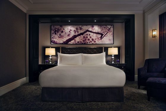 Five Star Leather Hotel Bedroom Furniture Sets King Size / Double Size With Marble Top Night Table supplier