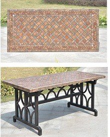 Leisure  Garden Cast Aluminum 8 Seater Outdoor Furniture Table And Chair Set Garden Furniture supplier
