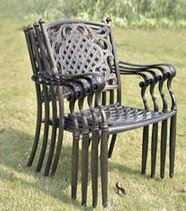 Leisure  Garden Cast Aluminum 8 Seater Outdoor Furniture Table And Chair Set Garden Furniture supplier
