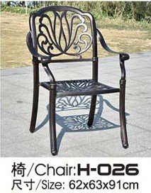 Leisure  Garden Cast Aluminum 6 Seater Outdoor Furniture Table And Chair Set Garden Furniture supplier