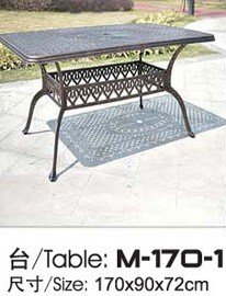Leisure  Garden Cast Aluminum 6 Seater Outdoor Furniture Table And Chair Set Garden Furniture supplier