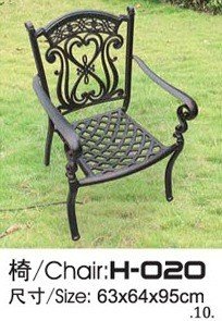Leisure  Garden Cast Aluminum 6 Seater Outdoor Furniture Table And Chair Set Garden Furniture supplier