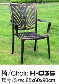 Leisure  Garden Cast Aluminum 6 Seater Outdoor Furniture Table And Chair Set Garden Furniture supplier