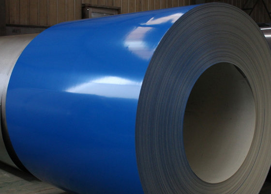 Blue / Custom Color Ppgi Steel Coil , 40 - 275g Zinc Coated Color Steel Coil