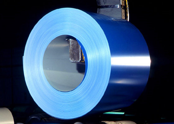 Blue / Custom Color Ppgi Steel Coil , 40 - 275g Zinc Coated Color Steel Coil
