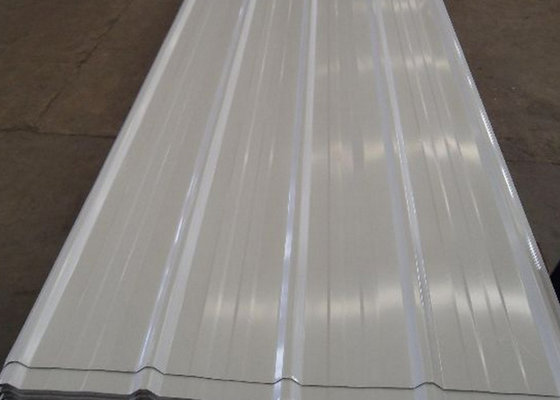 Z40 - Z275g Galvanised Sheet Roofing , Thick 0.6mm Powder Coated Corrugated Sheets
