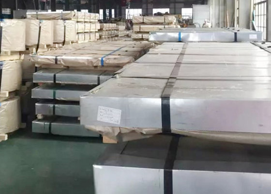 Weather Resistant Hot Dip Galvanized Steel Sheet 50 - 180g Zinc Coating