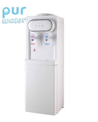 Floor stand water dispenser with safety lock