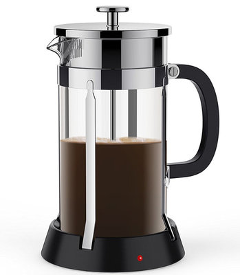 OEM Press Coffee Tea Electric Mug Warmer 35W Sliver Pot For Heat Preservation