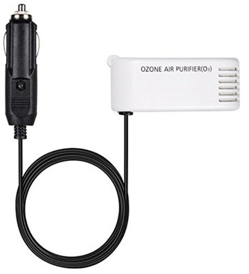 Car Air Purifier with Ozone System 12 V Car using white color