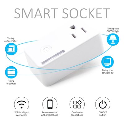 120V 2 Pack Wireless Wifi Plug Outlet Remote Control Your Home Smart Devices