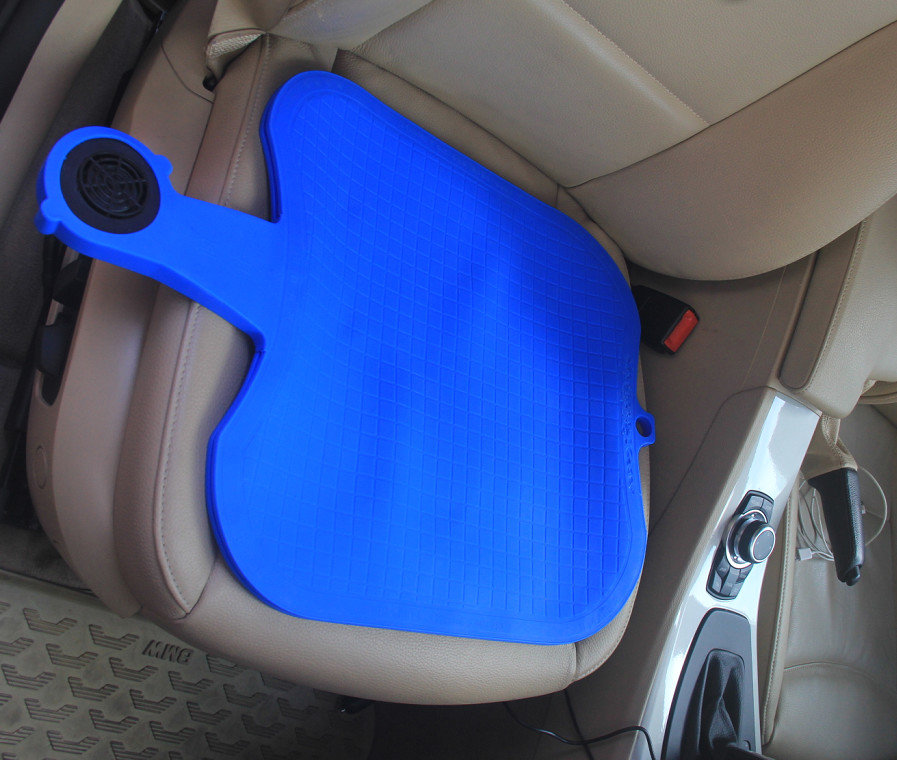 Silicon Cooling Car Gel Seat Cushion Silica Gel Blue Color Soft And Highly Resilient