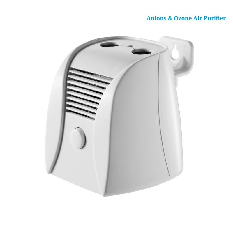 No Filters White ABS Electronic Air Purifier Small Battery And Adapter 6V 1A