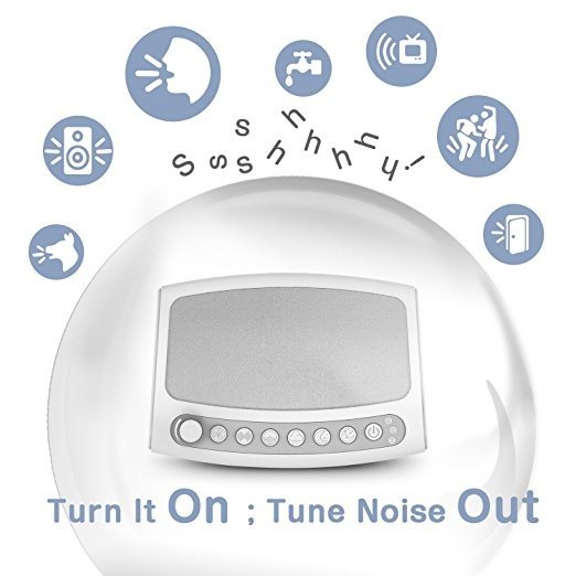 5V 6 Relaxing Sounds Electric White Noise Machine Built in USB & Timer
