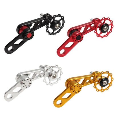 China Custom cnc machining aluminum bike tensioner with colorful anodized supplier