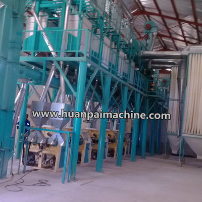 30-50TPD maize grinding hammer mill / flour milling and packing machines / maize flour milling machines