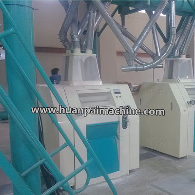 30-50TPD maize grinding hammer mill / flour milling and packing machines / maize flour milling machines