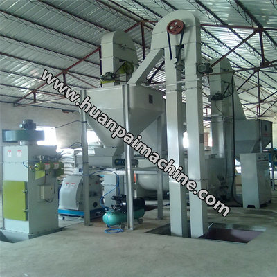 1-2 TPH poultry feed mill equipment / feed processing machines / cattle feed mixer feed production line