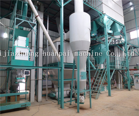 5-10TPH poultry feed / animal feed grinder / horizontal mixer animal feed cattle feed machine
