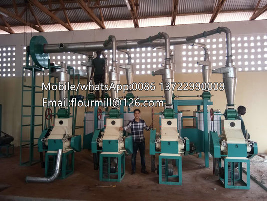 30TPD machine farming / corn grits packaging machine / used flour mill