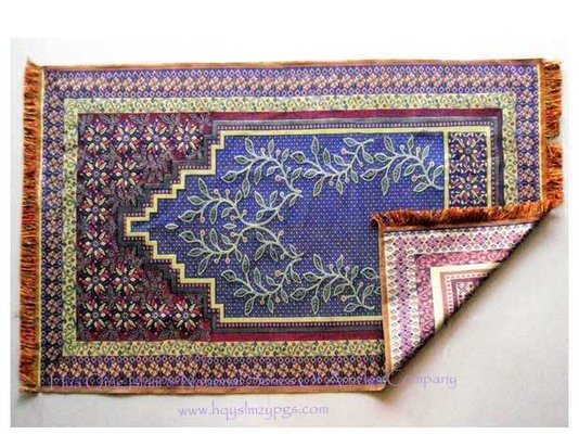 slim muslim jacquard prayer carpet