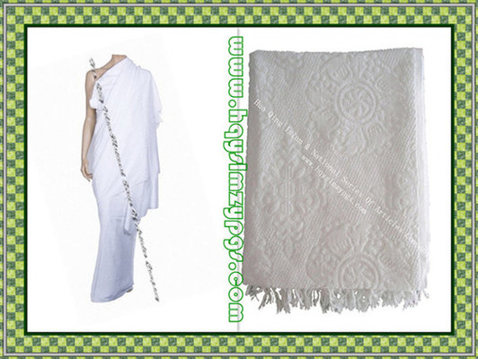 Muslim pure cotton Ihram / haji towel /  220cmX110cm cotton   Ihram / Muslim  cotton Ihram / 1000g---1500g