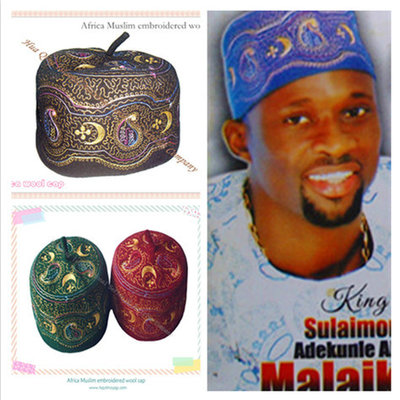 Africa Muslim embroidered wool cap
