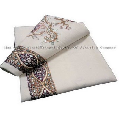 Arab pure wool embroidery scarf / Arab  wool embroidery scarf / Arab embroidery scarf /  Arab scarf