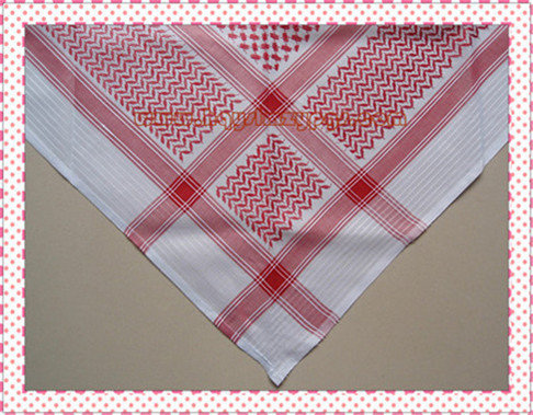 Arabian  mercerized-cotton scarf  / Arabian mercerized jacquard shemagh / Size:52inch---62inch