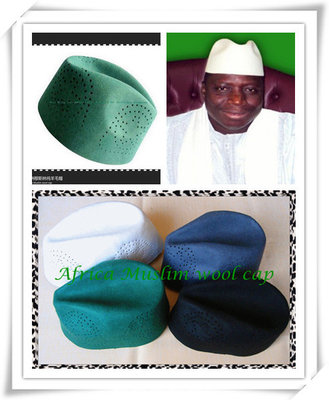 Africa muslim wool cap 53#---60#  West Africa Musilim Pure Wool Cap Africa  wool cap