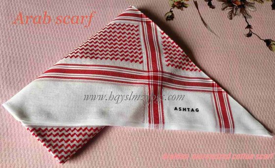 Arabian  mercerized-cotton scarf / Arabian mercerized jacquard shemagh / Arabian Shemagh  /  Arab scarf