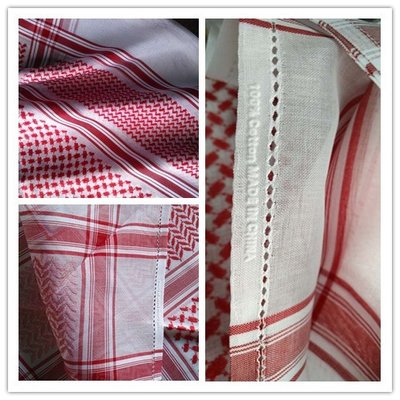 100S/2 Arabian mercerized cotton scarf  /  Arabia pure cotton jacquard Shemagh  / Size:52inch---62inch