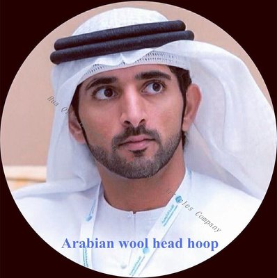 Arabian wool head hoop  /  Arab turban + head hoop / Arabian head hoop / Arabian agal
