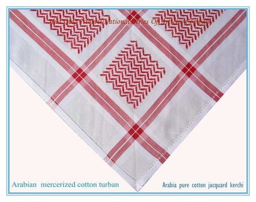 High grade Arab mercerized cotton scarf  / 100s/2 Arabian mercerized jacquard shemagh /Size:52inch---62inch