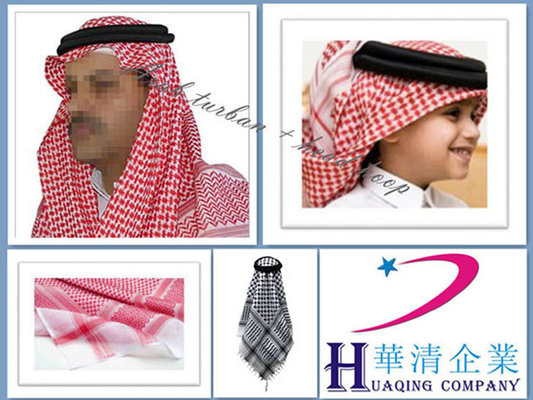 100S/2 Arabian mercerized cotton scarf  /  Arabia pure cotton jacquard Shemagh  / Size:52inch---62inch