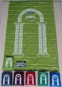 Portable muslim prayer carpet / Portable Muslim praying mat / Folded Praying Mat