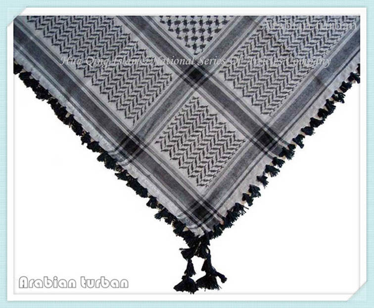 Arab 8# knot jacquard scarf  /  Arabian jacquard turban /  Arabian Shemagh / Size: 48inch---52inch